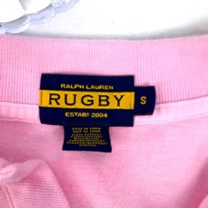 Polo Ralph Lauren | Tops | Rareralph Lauren Rugby Brand Pink Polo Top ...